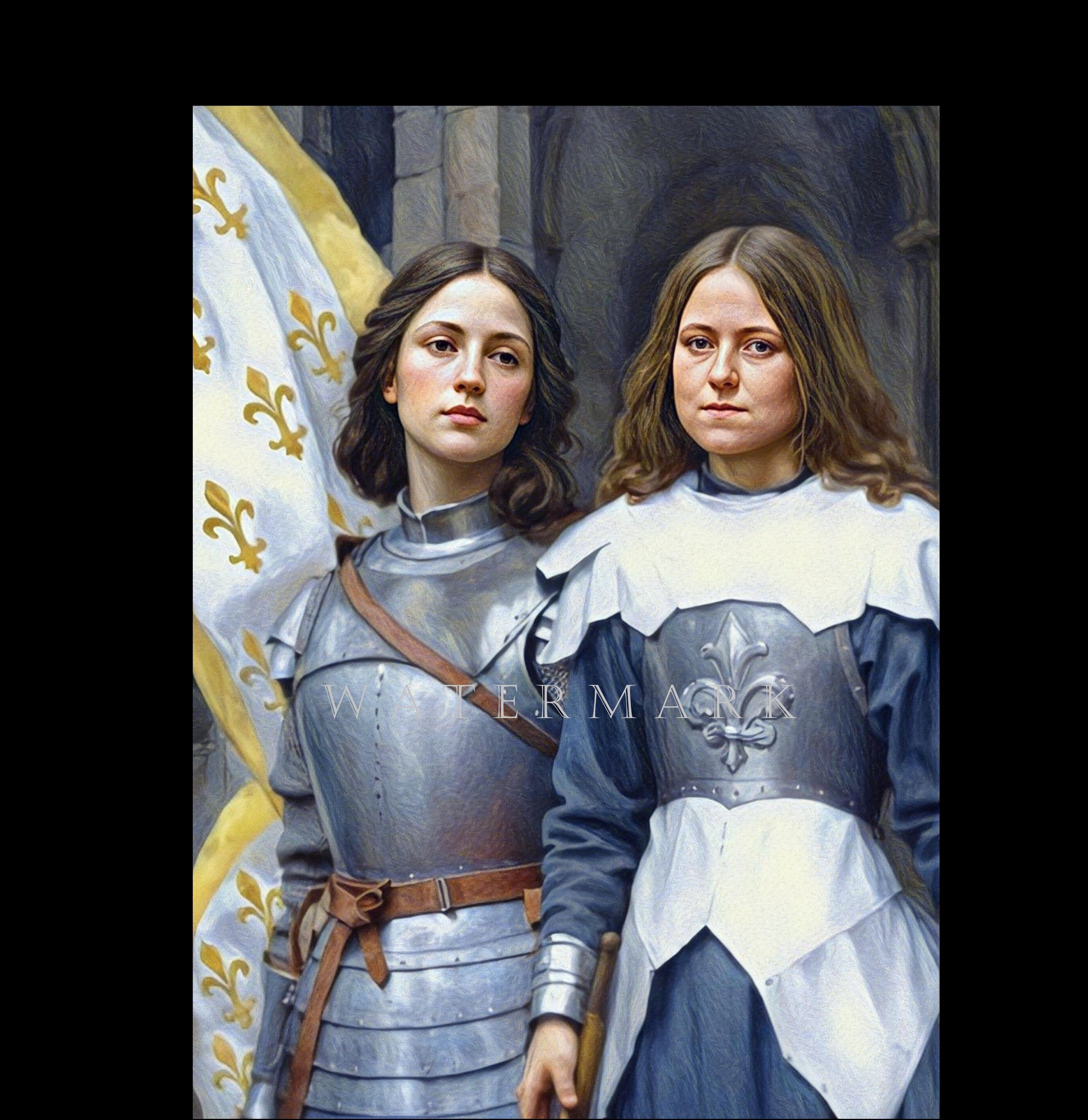 St. Joan of Arc and St. Therese of Lisieux - Custom Digital Oil ...