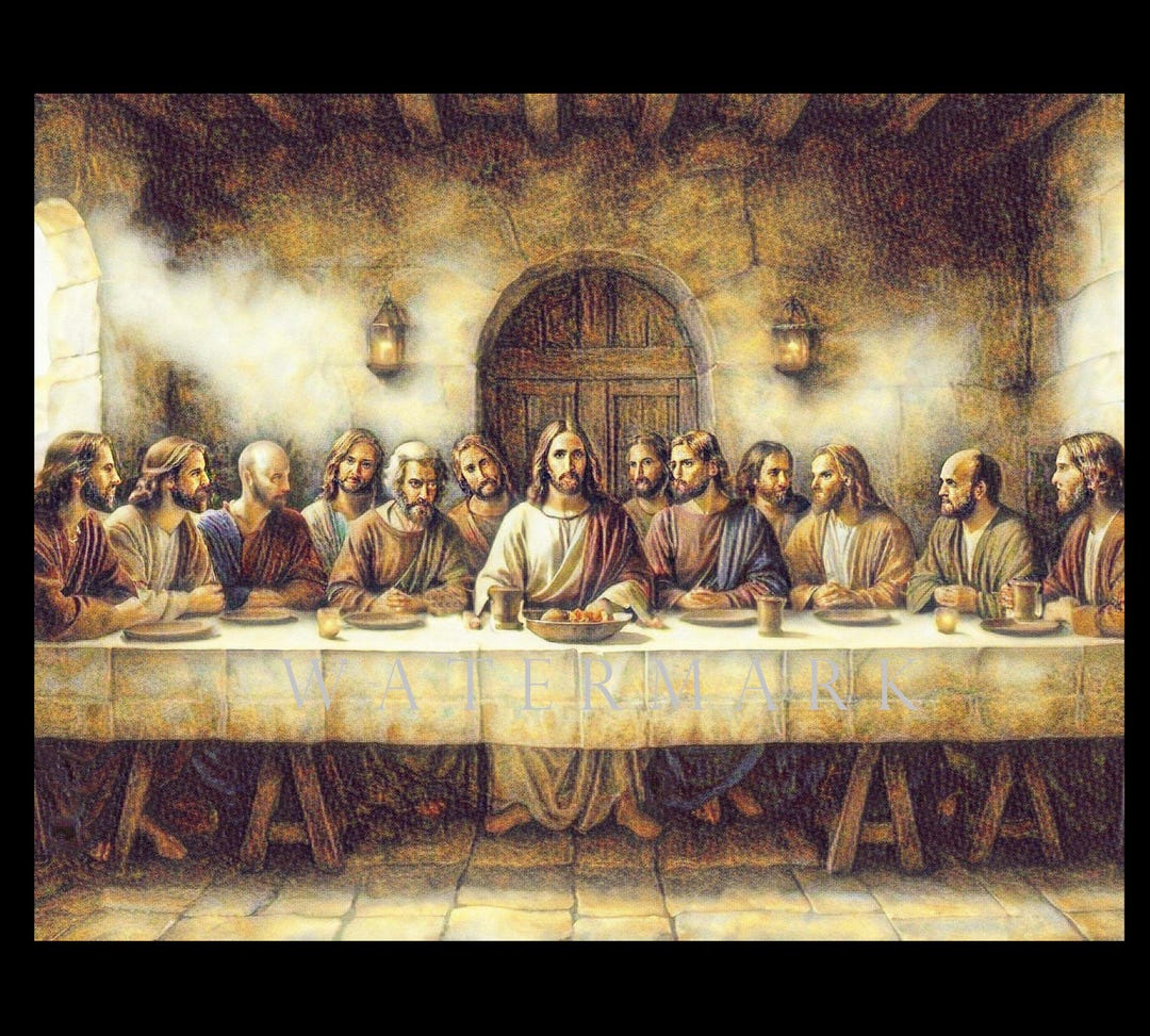 The Last Supper Custom Digital Oil Painting DIGITAL DOWNLOAD - Etsy