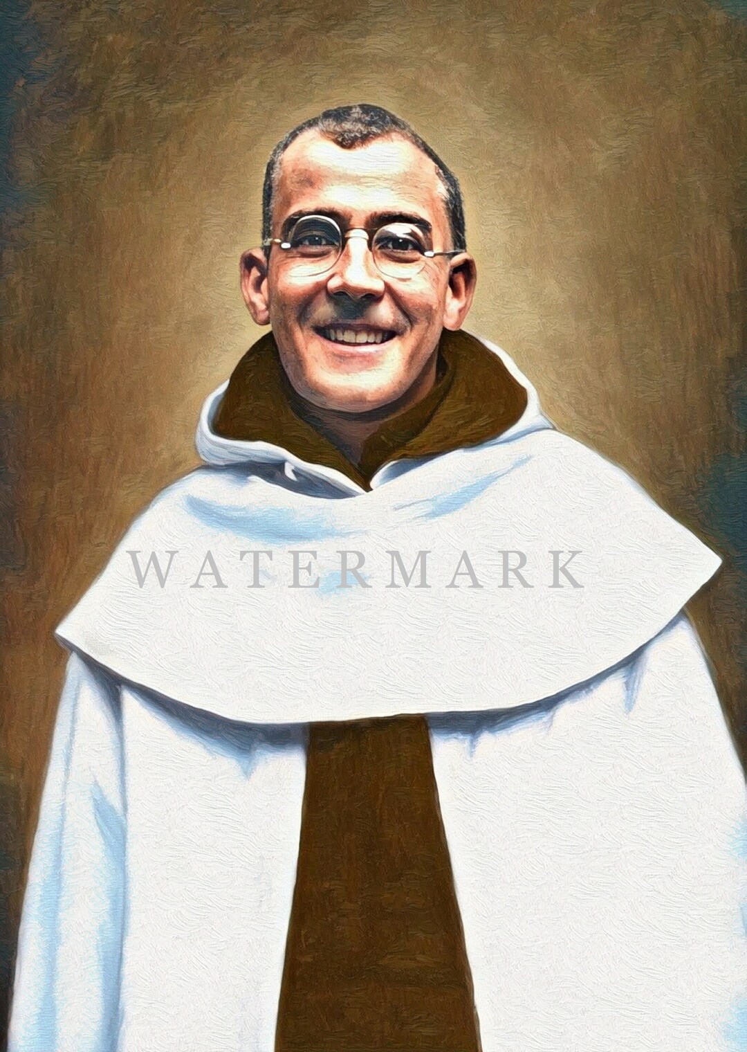 Servant of God Père Jacques De Jésus, OCD Custom Digital Oil Painting ...
