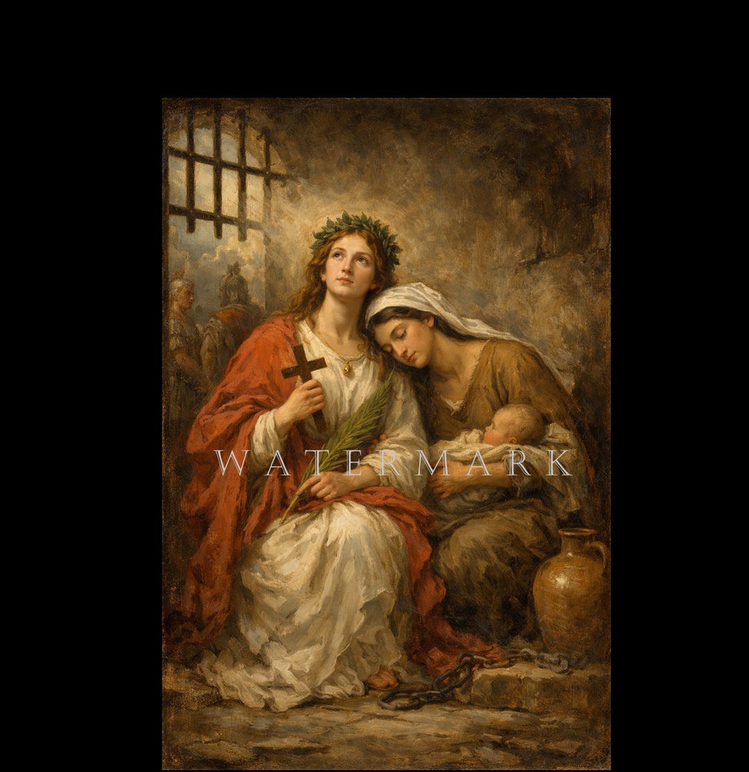Saint Perpetua and Felicity Custom Digital Oil Painting DIGITAL ...