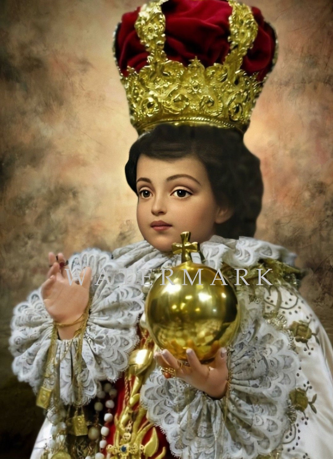 Customized DIGITAL DOWNLOAD Digital Oil Painting of the Divine Child ...