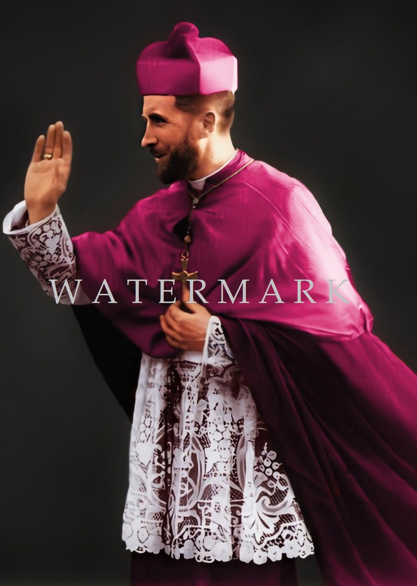 Custom Colorized Photo DIGITAL DOWNLOAD Catholic SSPX Founder ...