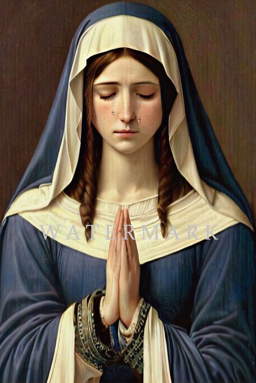 Our Lady of Sorrows - the Most Blessed Virgin Mary - Custom Digital Oil ...