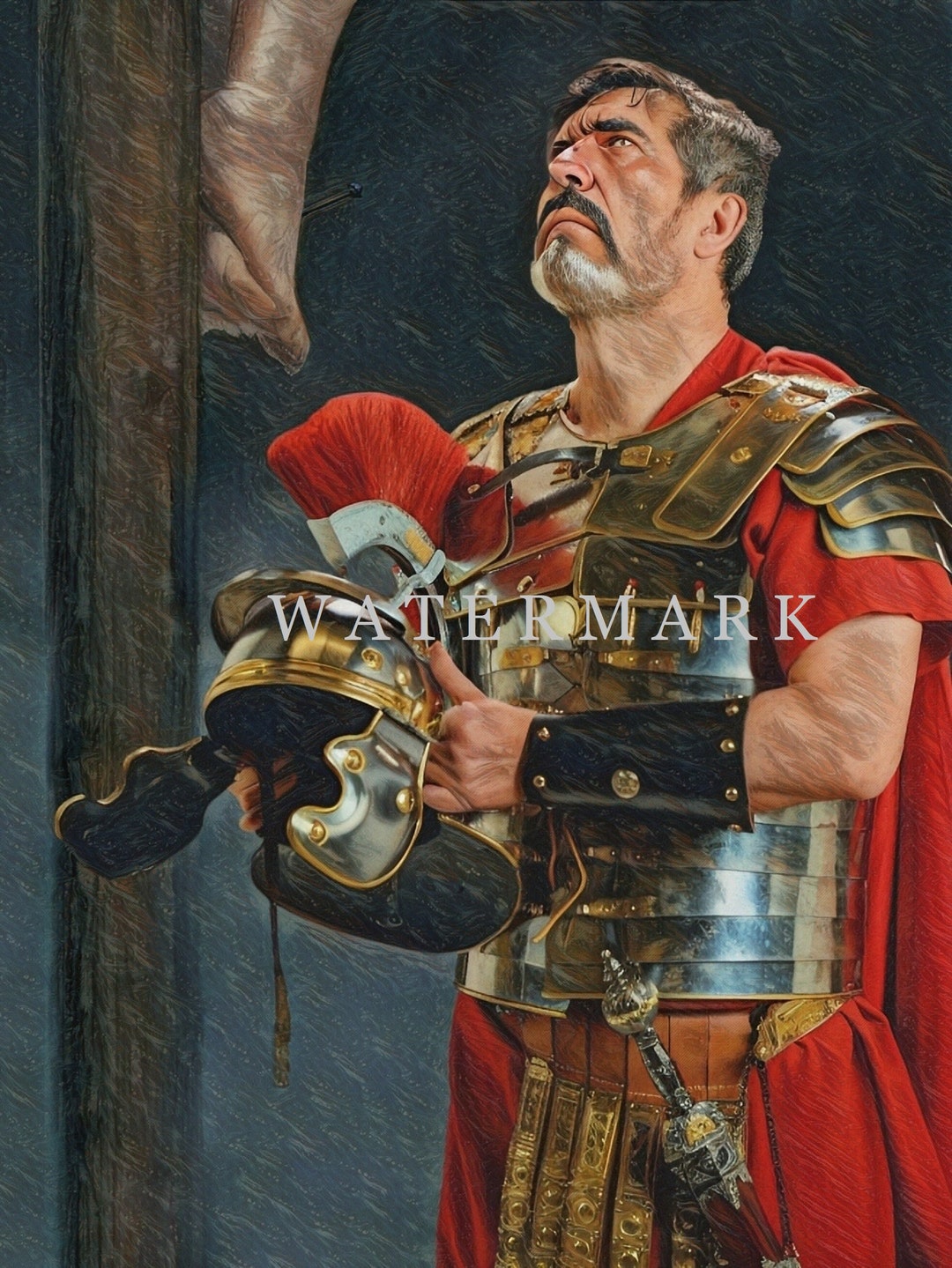 St. Longinus Custom Digital Oil Painting DIGITAL DOWNLOAD - Etsy