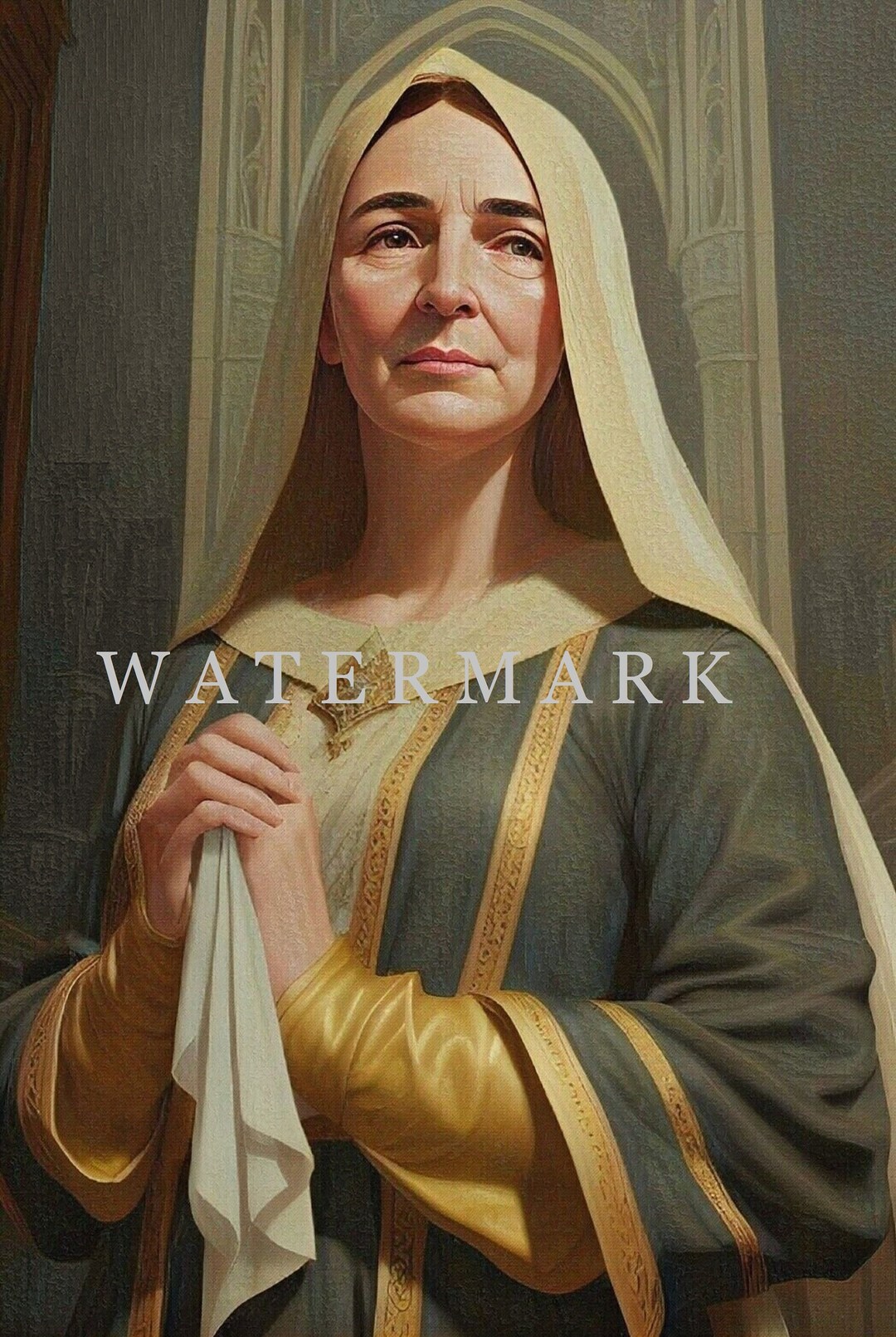 St. Monica of Hippo Custom Digital Oil Painting DIGITAL DOWNLOAD - Etsy