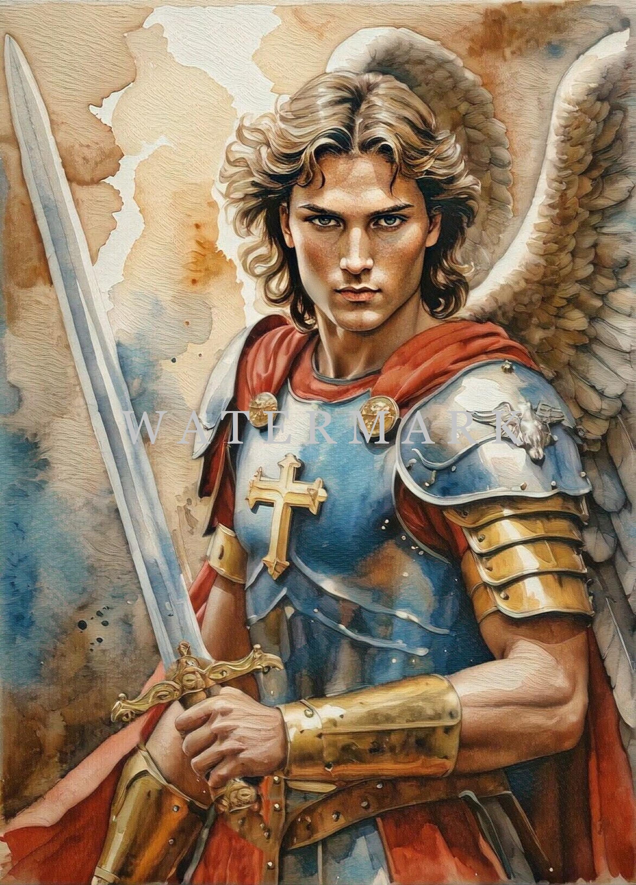 St. Michael the Archangel Custom Digital Oil Painting DIGITAL DOWNLOAD ...