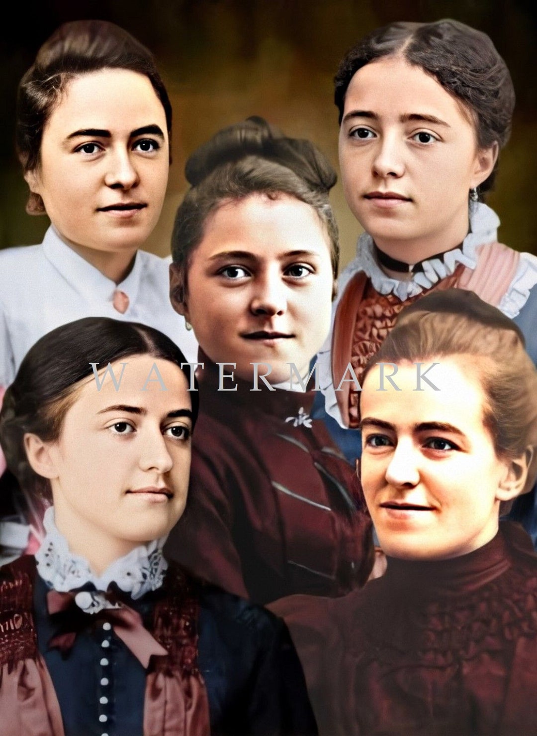 Custom Created St. Therese of Lisieux With Her Sisters Pauline, Marie, Celine and Leonie DIGITAL ...