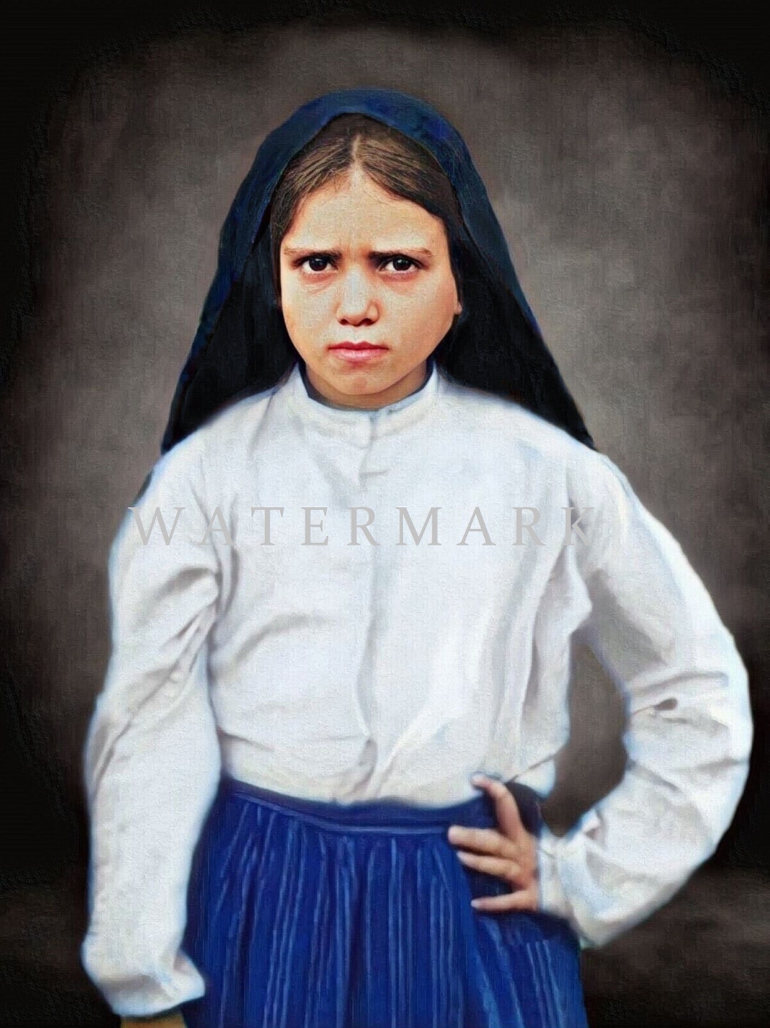 St. Jacinta Marto of Fatima Custom Digital Oil Painting DIGITAL ...