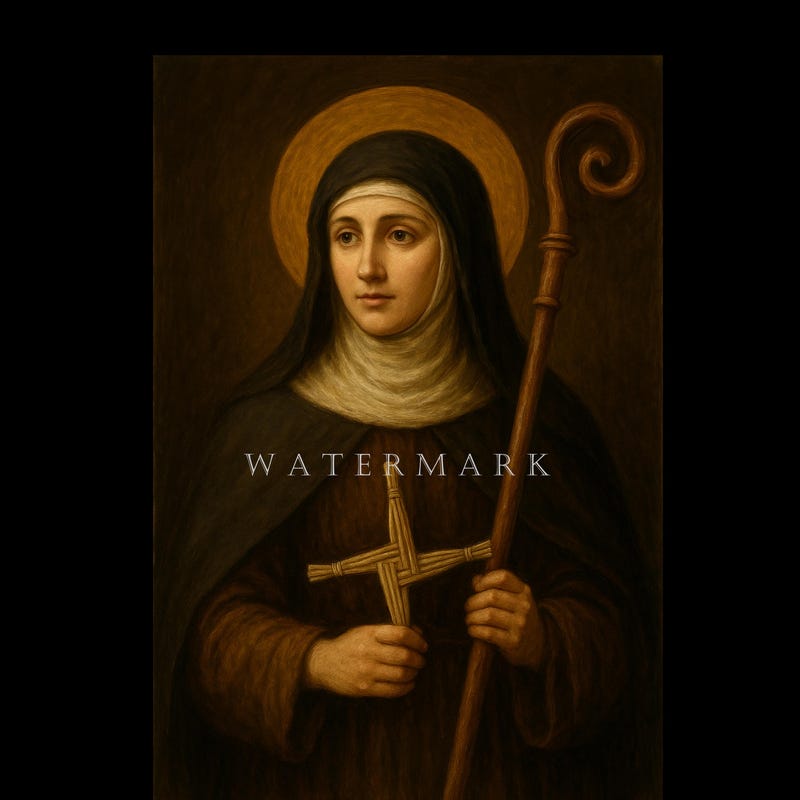 Saint Brigid Paintings - Etsy