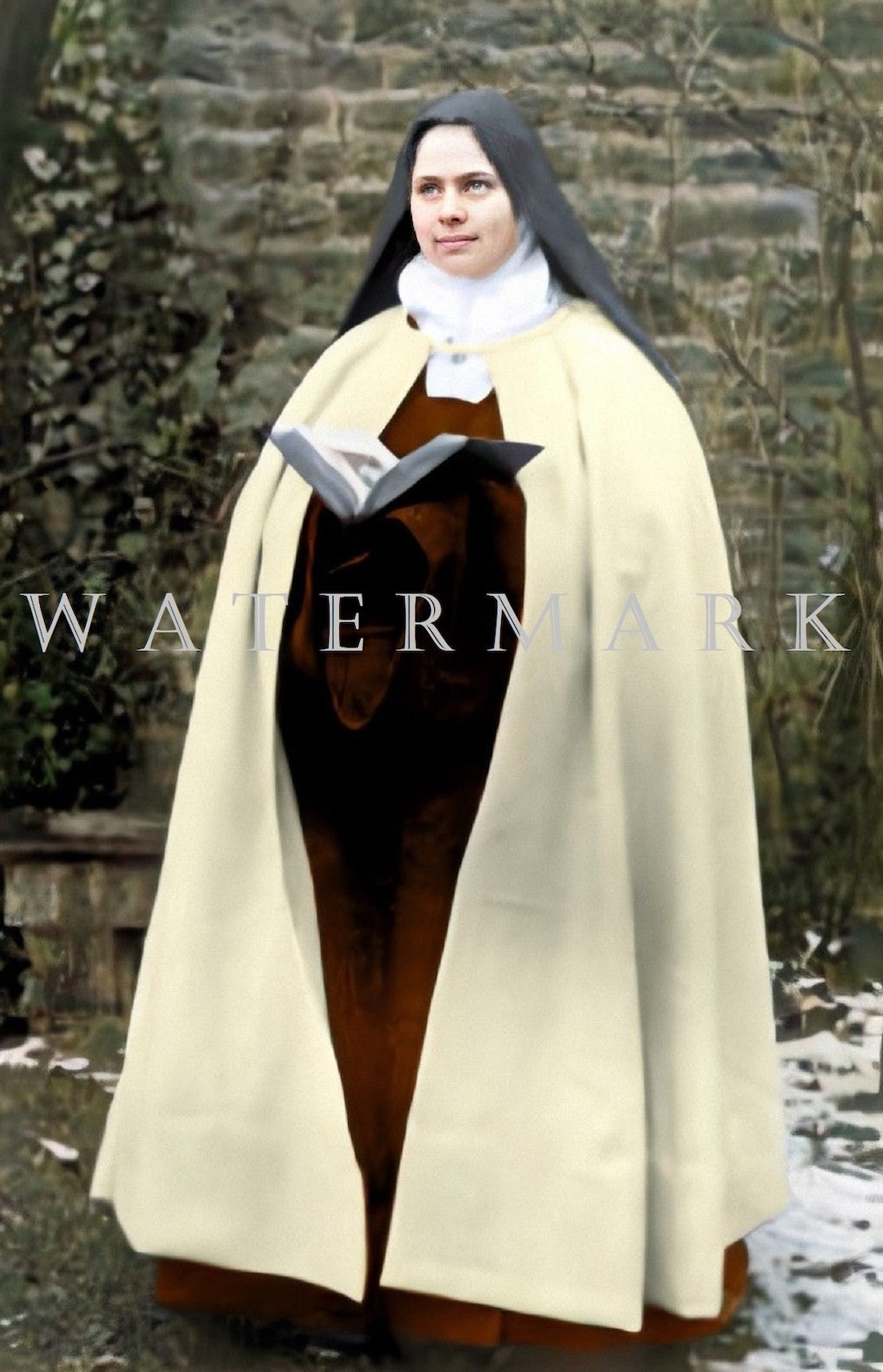St. Elizabeth of the Trinity Custom Colorized Digital Photo Painting - Etsy