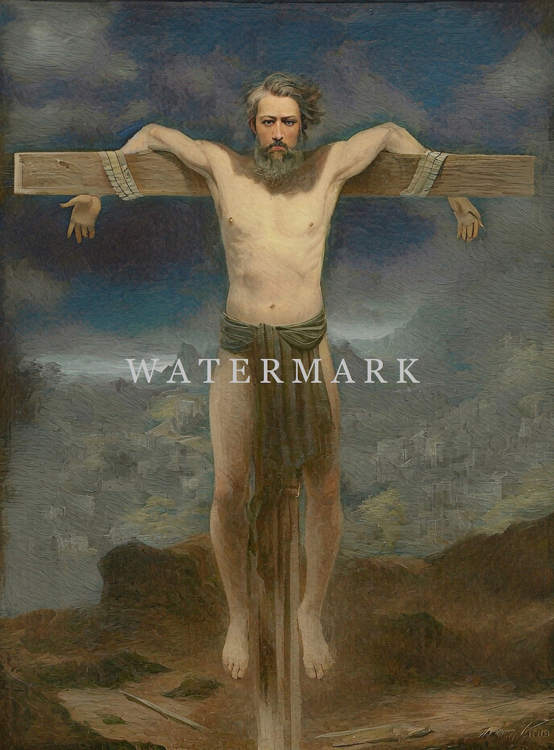 St. Dismas the Good Thief Custom Digital Oil Painting DIGITAL DOWNLOAD ...