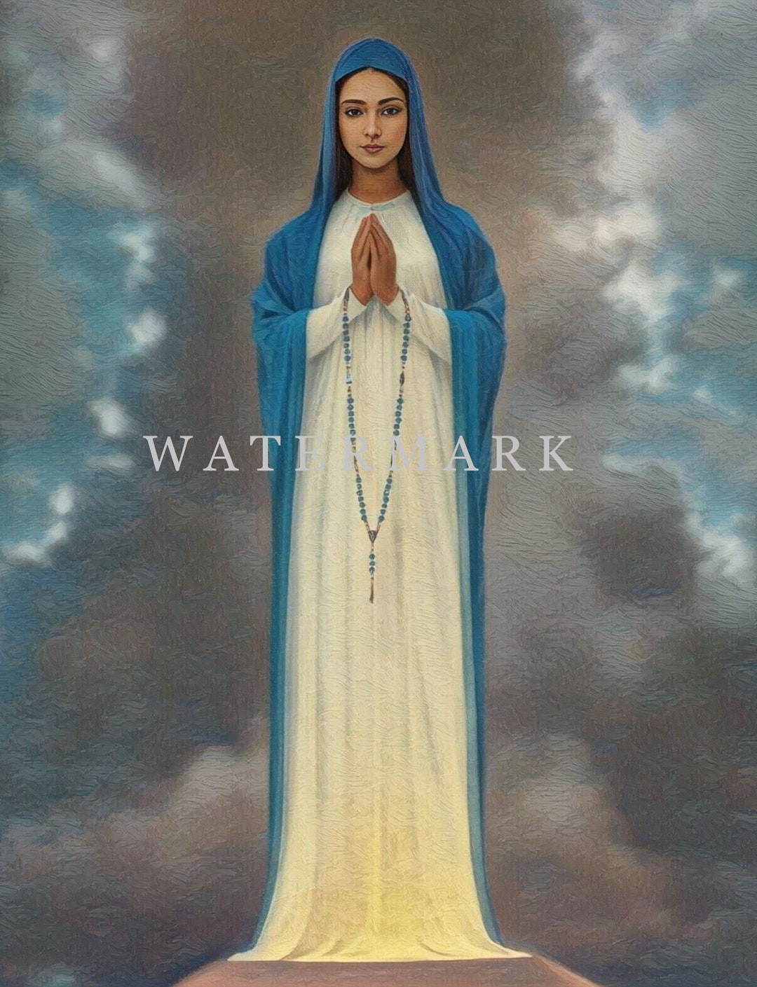 Our Lady of Kibeho Custom Digital Oil Painting DIGITAL DOWNLOAD - Etsy