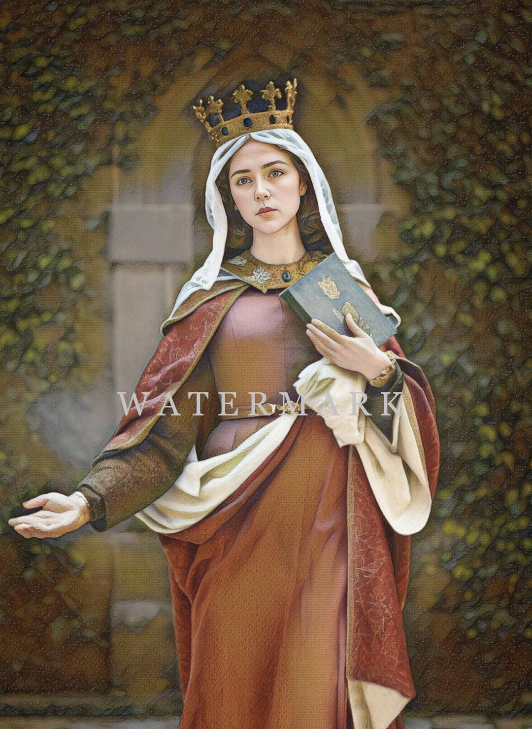 St. Margaret of Scotland Custom DIGITAL DOWNLOAD Digital Oil Painting ...