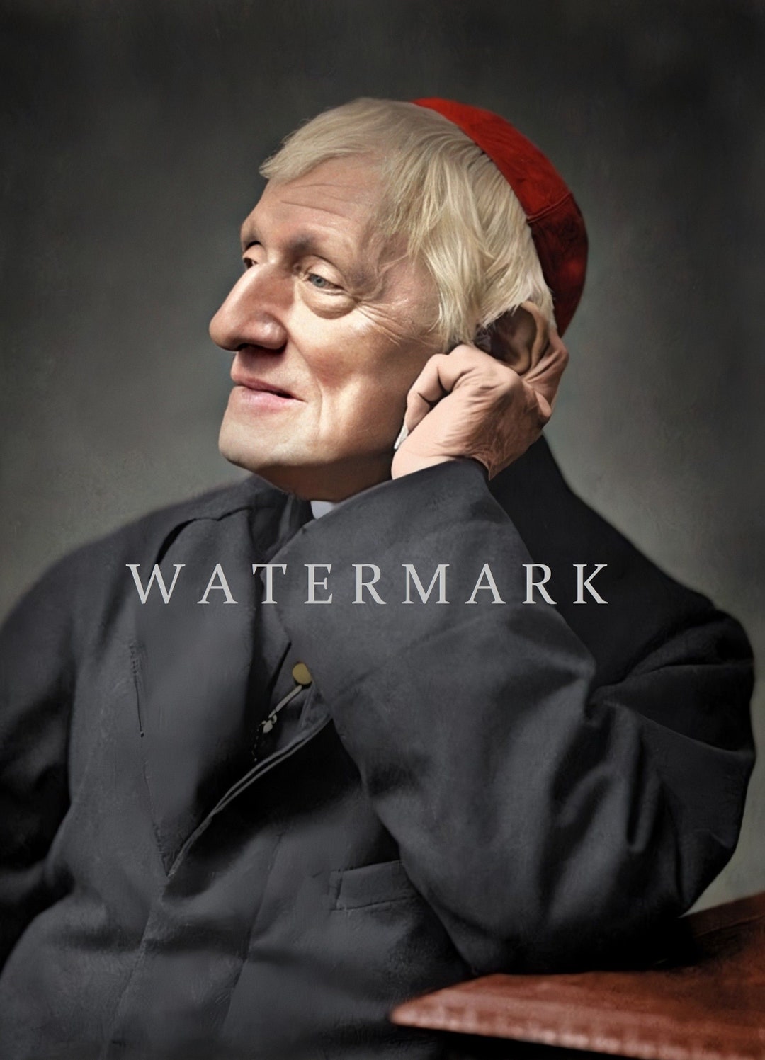 Cardinal John Henry Newman Custom Colorized Digital Photo Painting ...