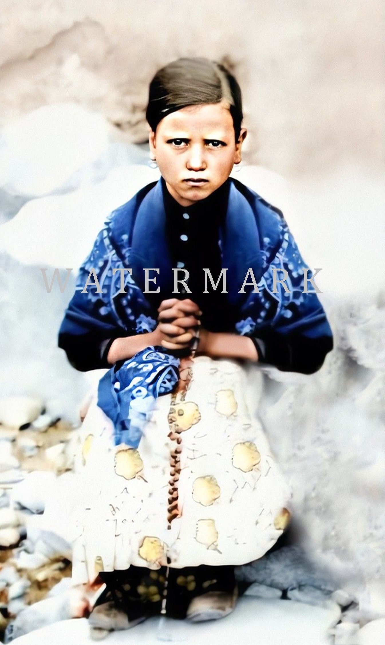 St. Jacinta Marto of Fatima DIGITAL DOWNLOAD Custom Colorized Digital ...