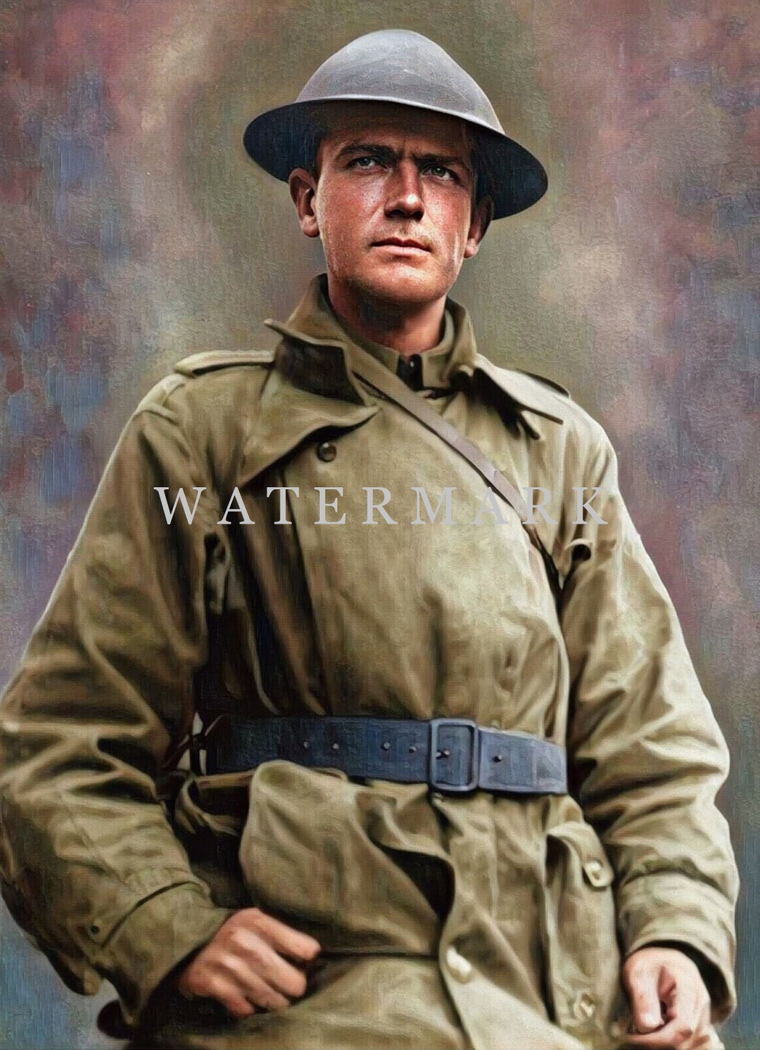 Father Francis P. Duffy - World War I Chaplain Custom Digital Oil ...