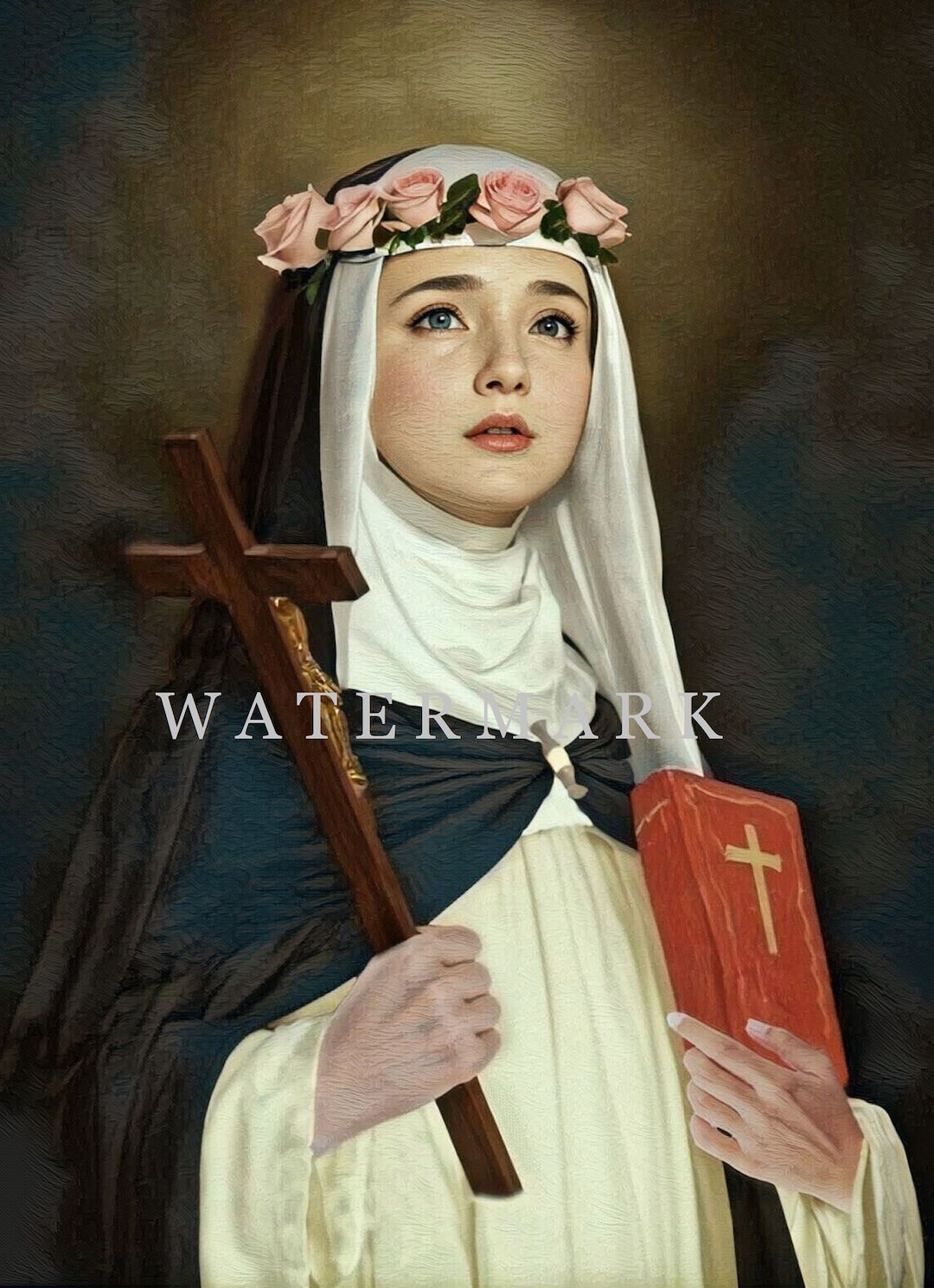 St. Rose of Lima Custom Digital Oil Painting DIGITAL DOWNLOAD - Etsy