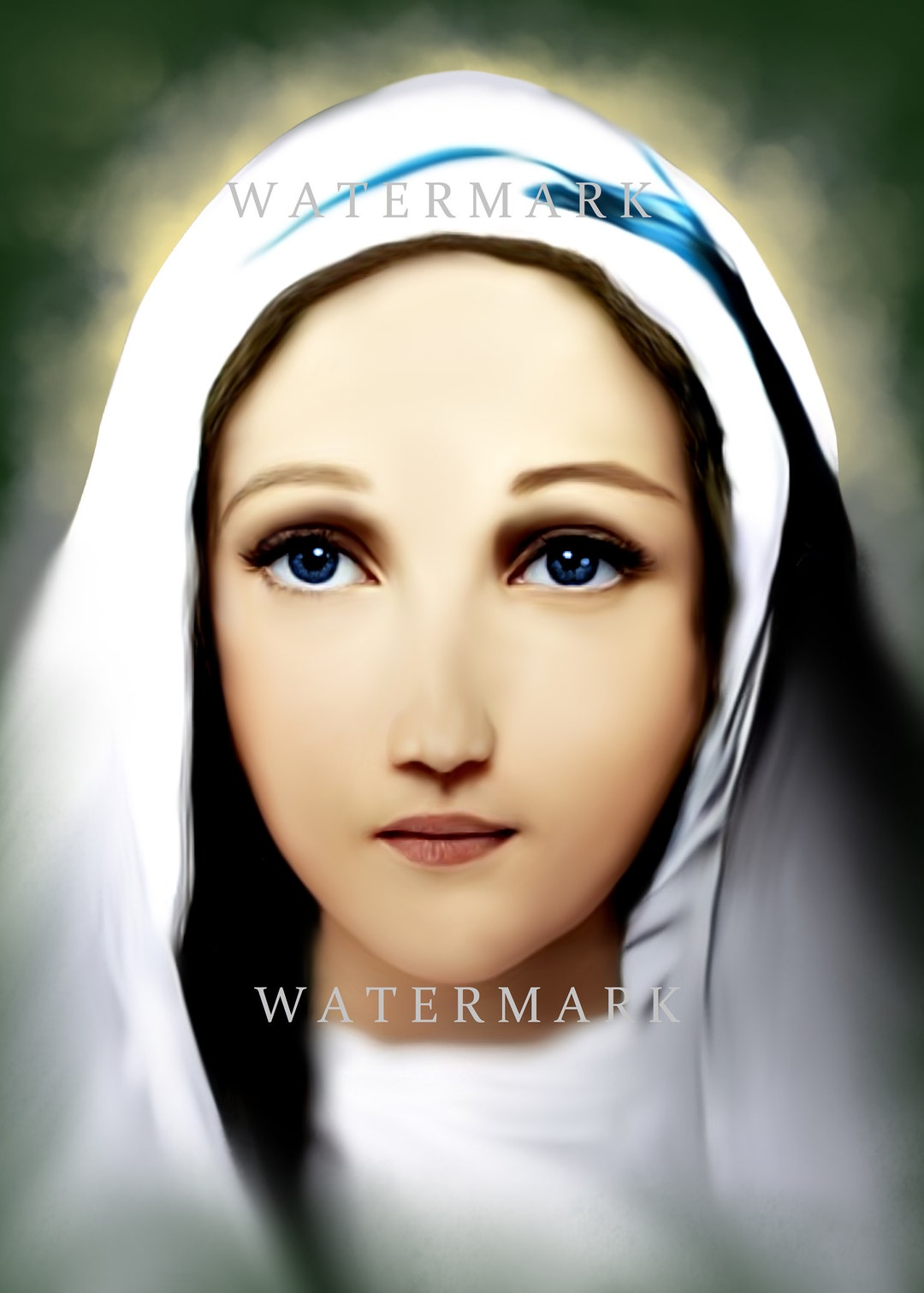 Custom DIGITAL DOWNLOAD Colorized Digital Oil Painting of the Most ...