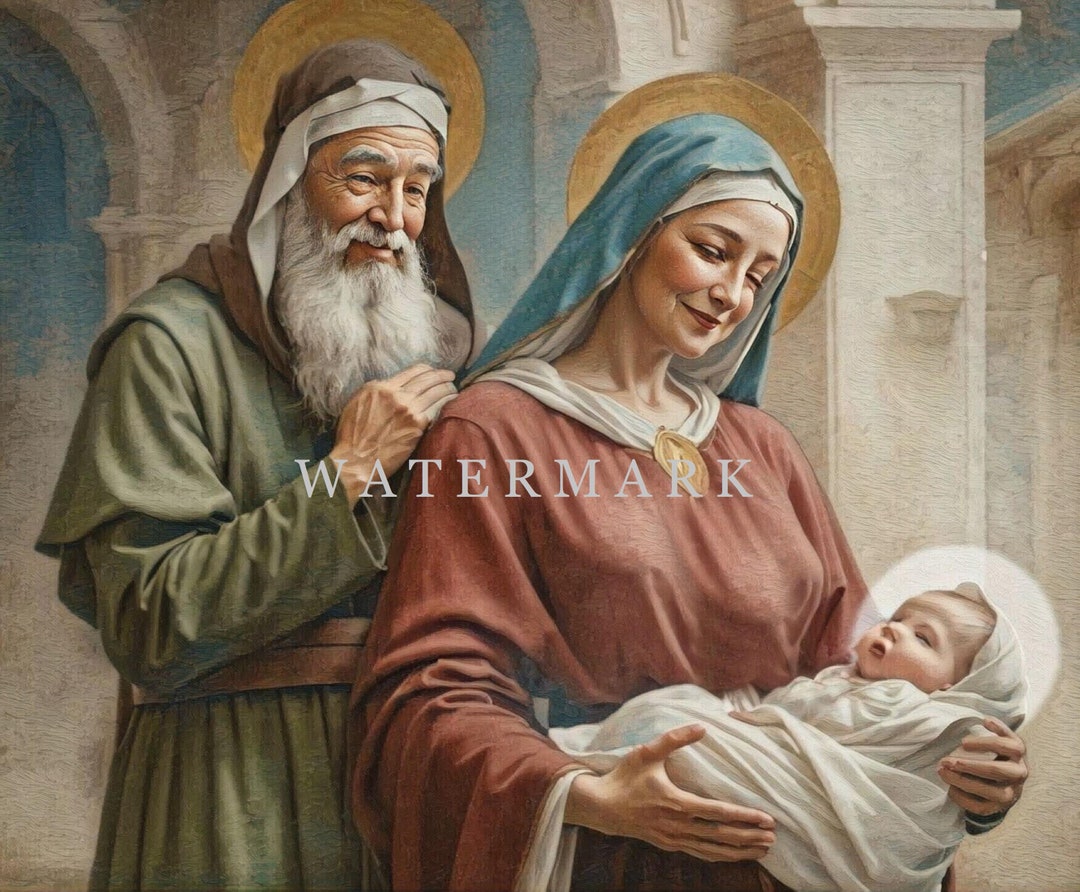 The Nativity of the Most Blessed Virgin Mary With Saints Joachim and ...
