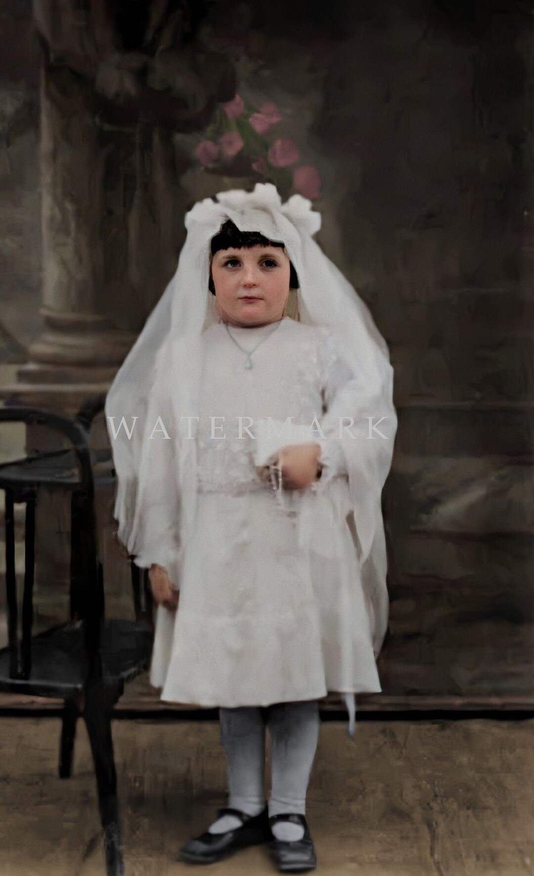 St. Gianna Beretta Molla First Holy Communion Custom Colorized Digital ...