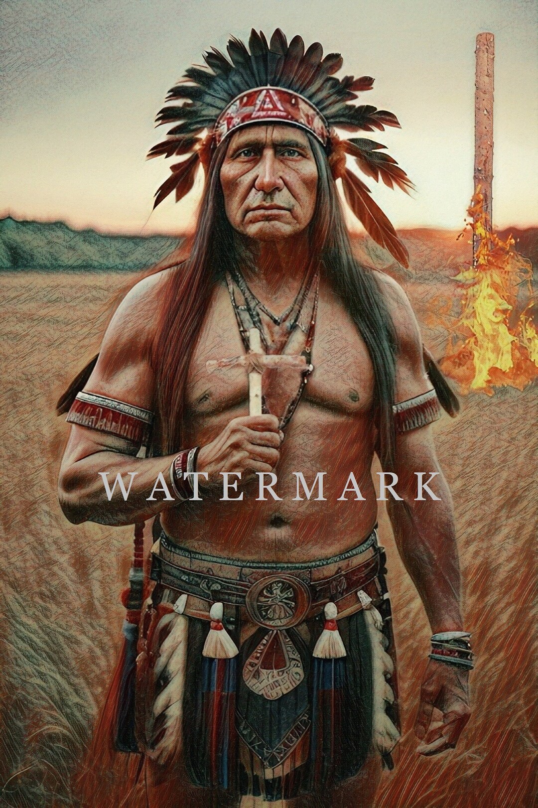 Eustace Ahatsistari - Catholic and Huron Warrior and Martyr Custom ...