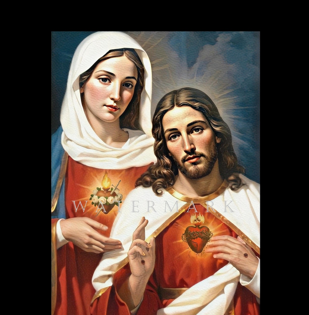The Most Sacred Heart of Jesus and the Immaculate Heart of Mary Custom ...
