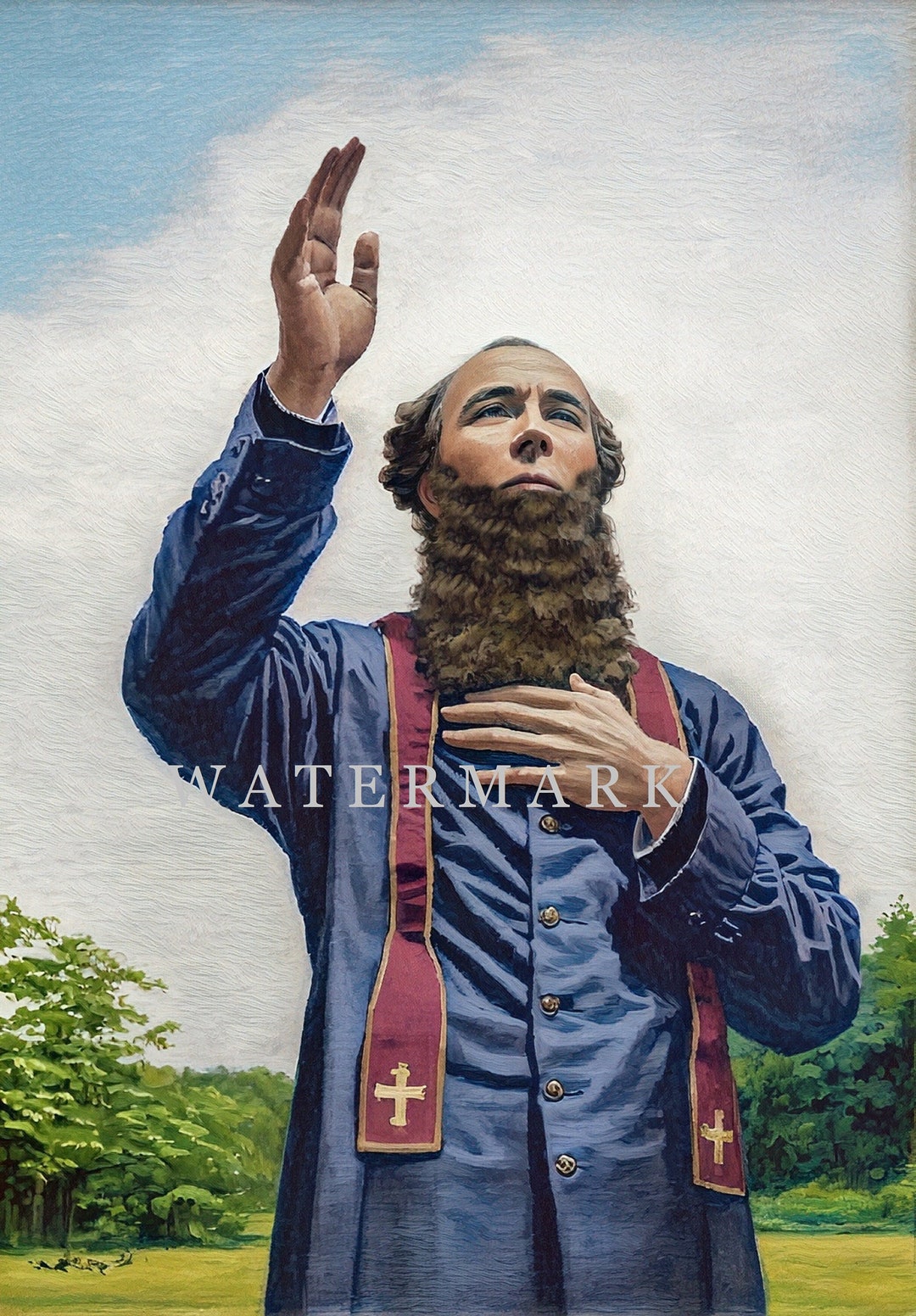 Father William Corby - Chaplain - Irish Brigade - Civil War - Custom ...