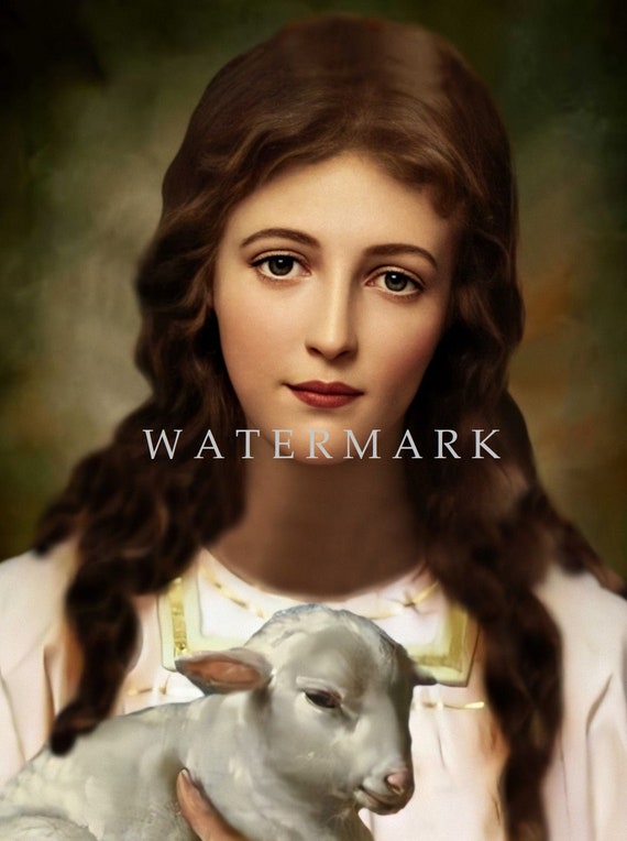 St. Agnes of Rome Digital Download Custom DIGITAL OIL PAINTING - Etsy