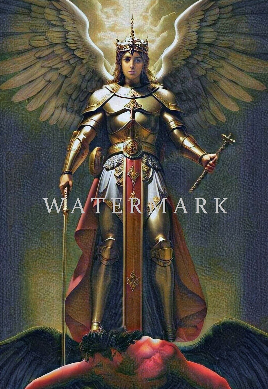 St. Michael the Archangel Custom Digital Oil Painting DIGITAL DOWNLOAD - Etsy