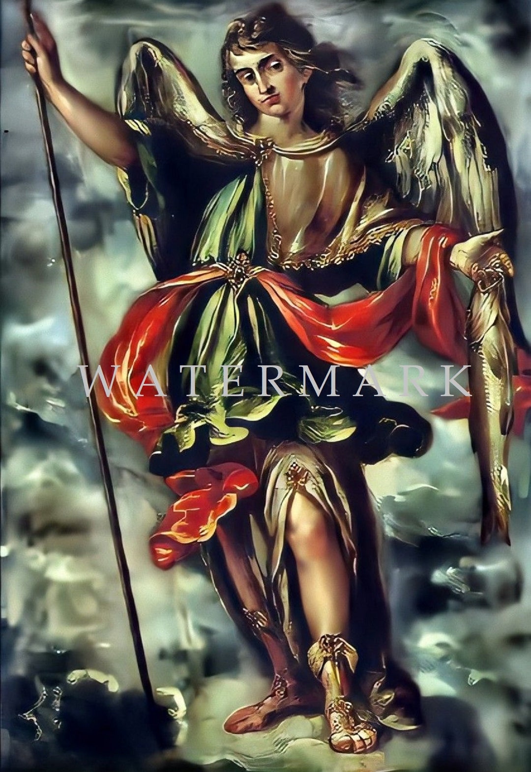 Customized and Restored DIGITAL DOWNLOAD Digital Oil Painting of St ...