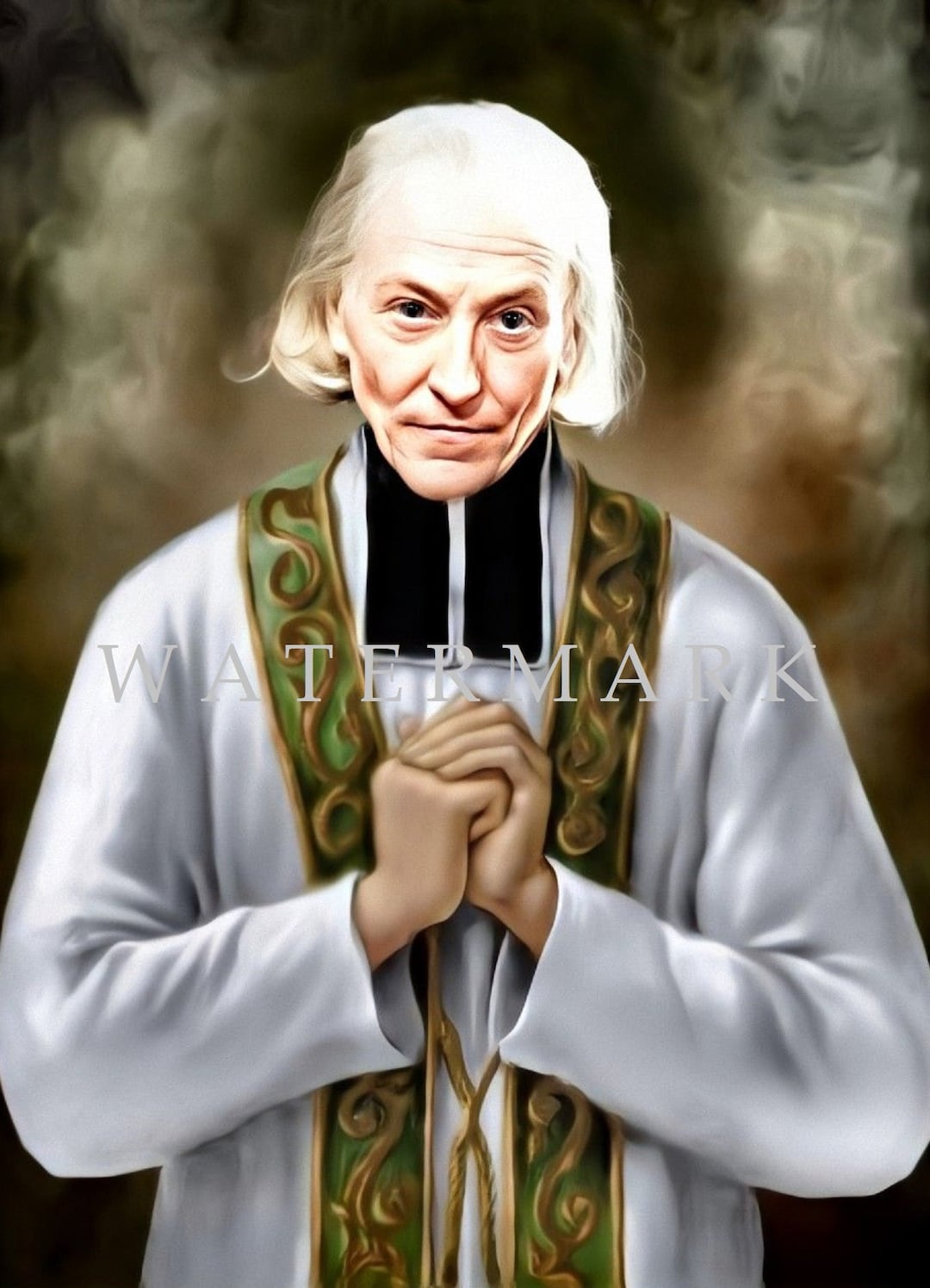 St. John Vianney Catholic Priest DIGITAL DOWNLOAD Custom Colorized ...