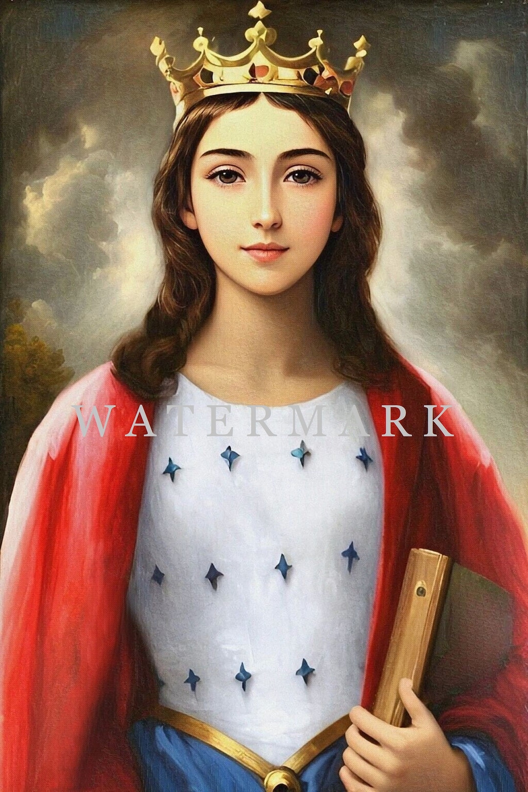 St. Dymphna Custom Digital Oil Painting DIGITAL DOWNLOAD - Etsy