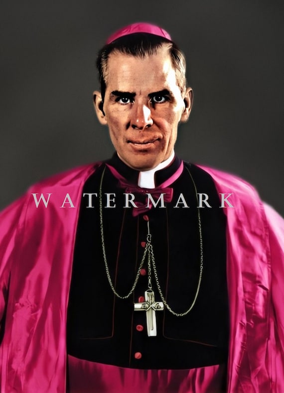 Venerable Archbishop Fulton J. Sheen DIGITAL DOWNLOAD Custom | Etsy France