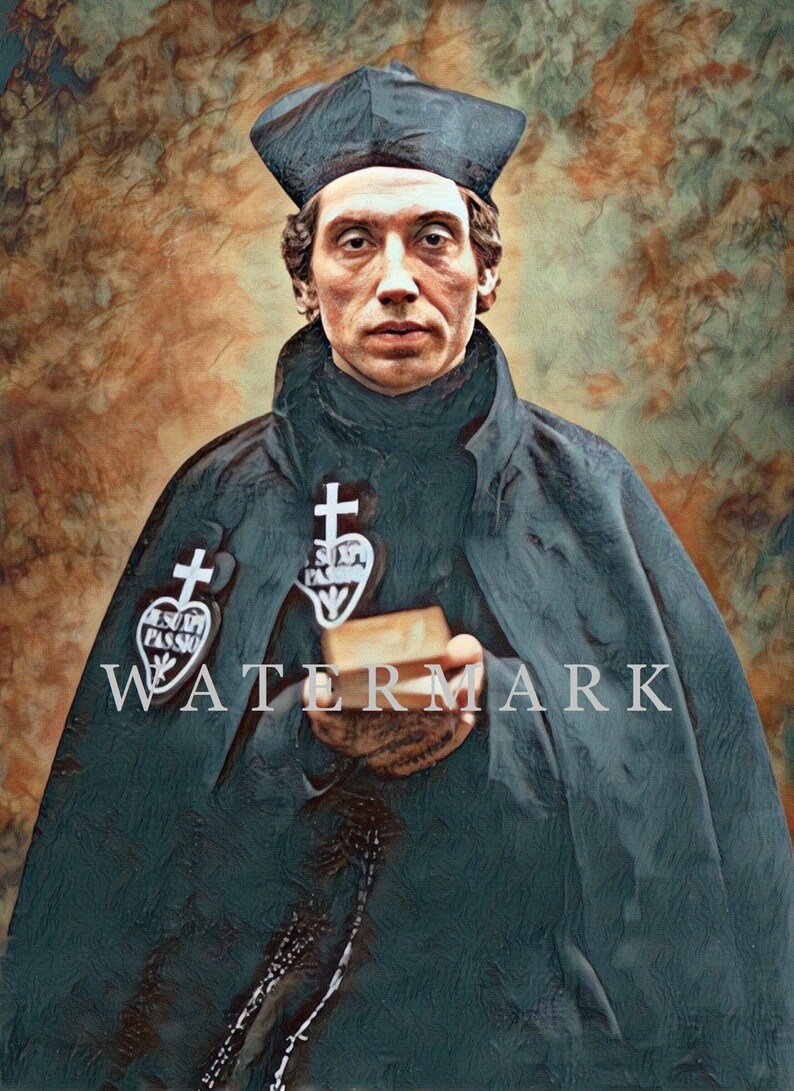 St. Charles Houben of Mt. Argus Custom Digital Oil Painting DIGITAL ...