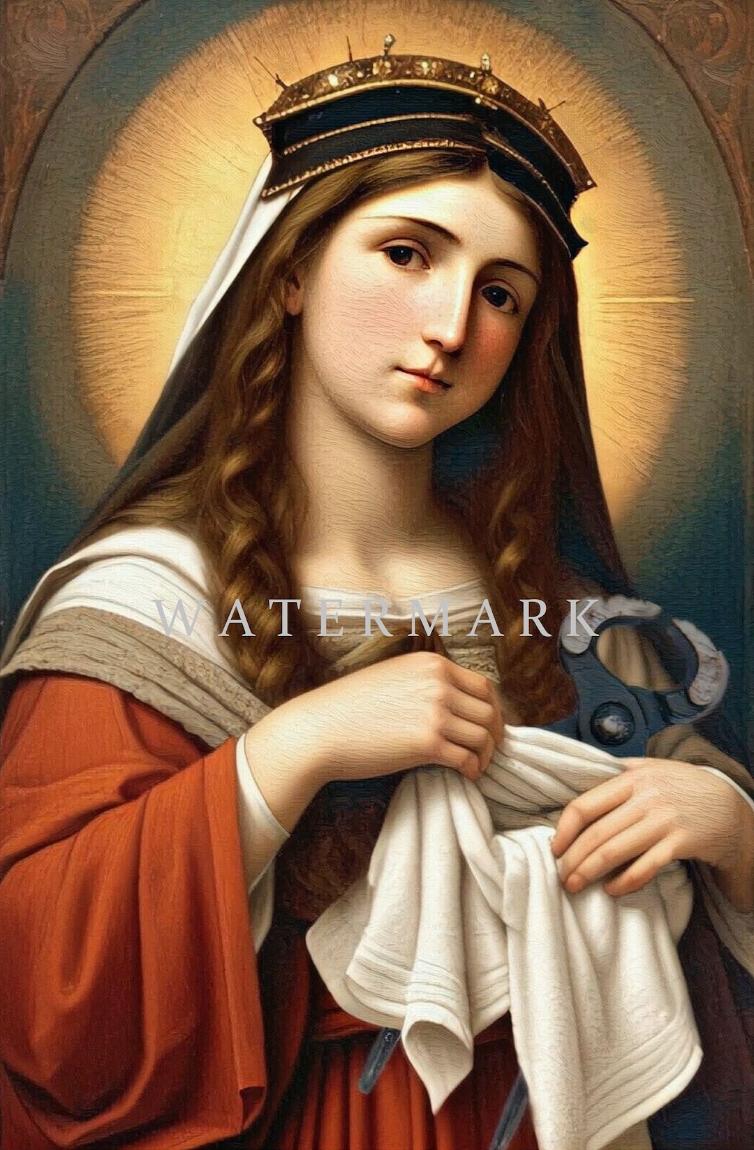 St. Agatha of Sicily Custom Digital Oil Painting DIGITAL DOWNLOAD ...