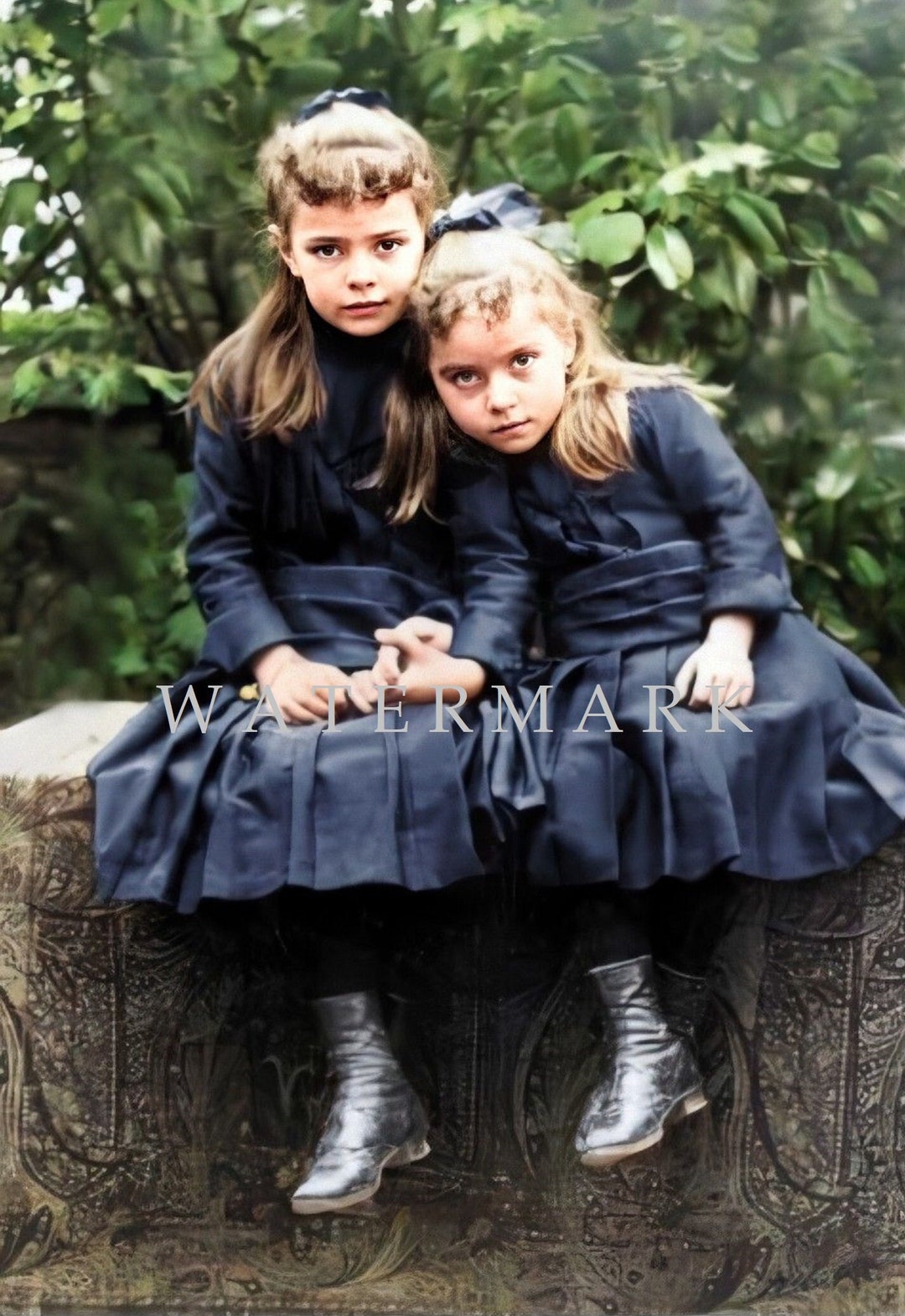 St. Elizabeth of the Trinity With Sister Custom Colorized Digital Photo ...
