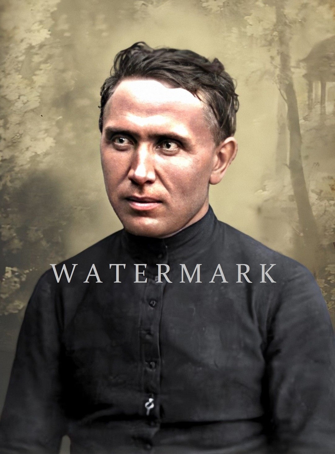 St. Damien of Molokai Custom Colorized Digital Photo Painting - Etsy