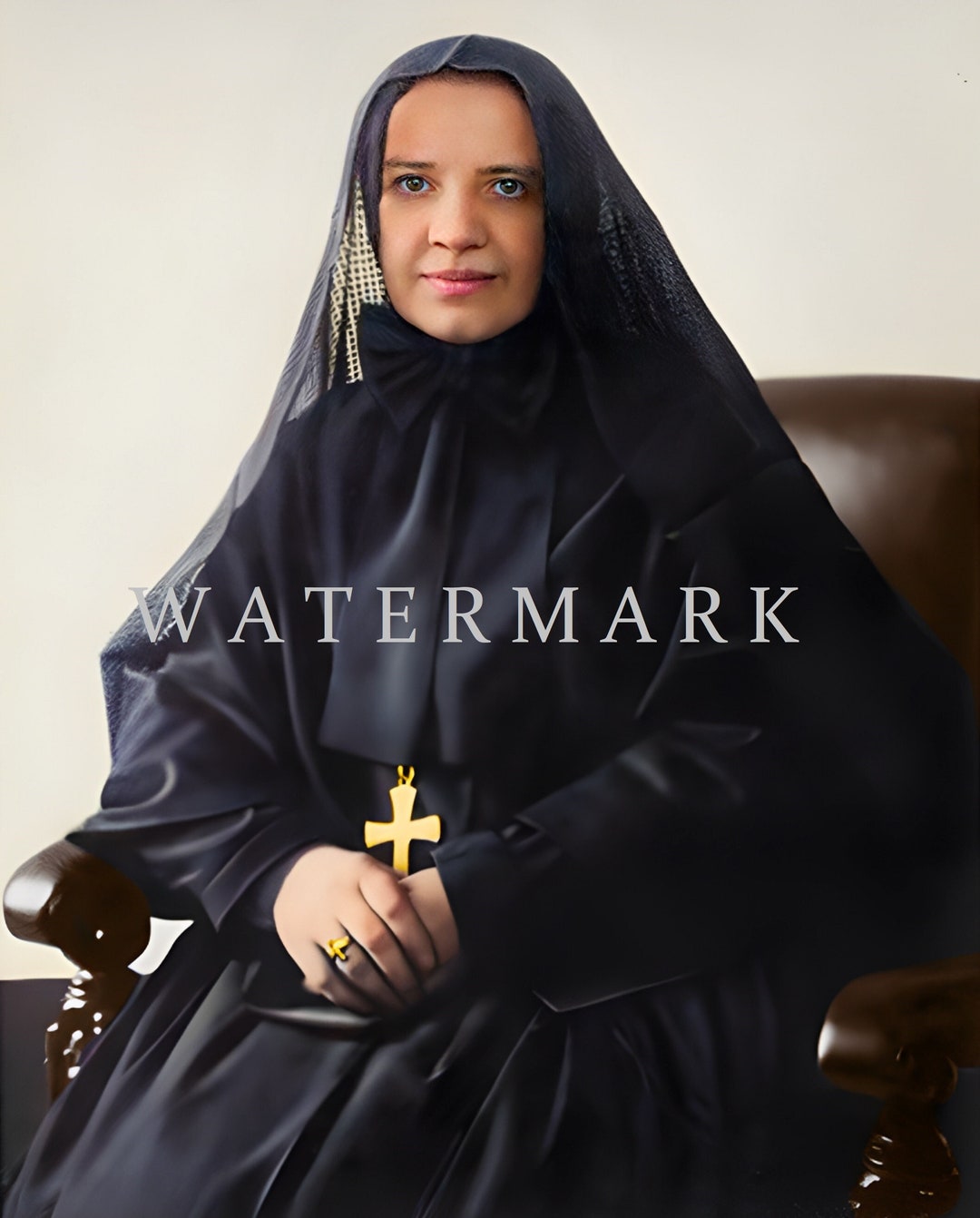 St. Frances Xavier Cabrini Custom Colorized Digital Photo Painting ...