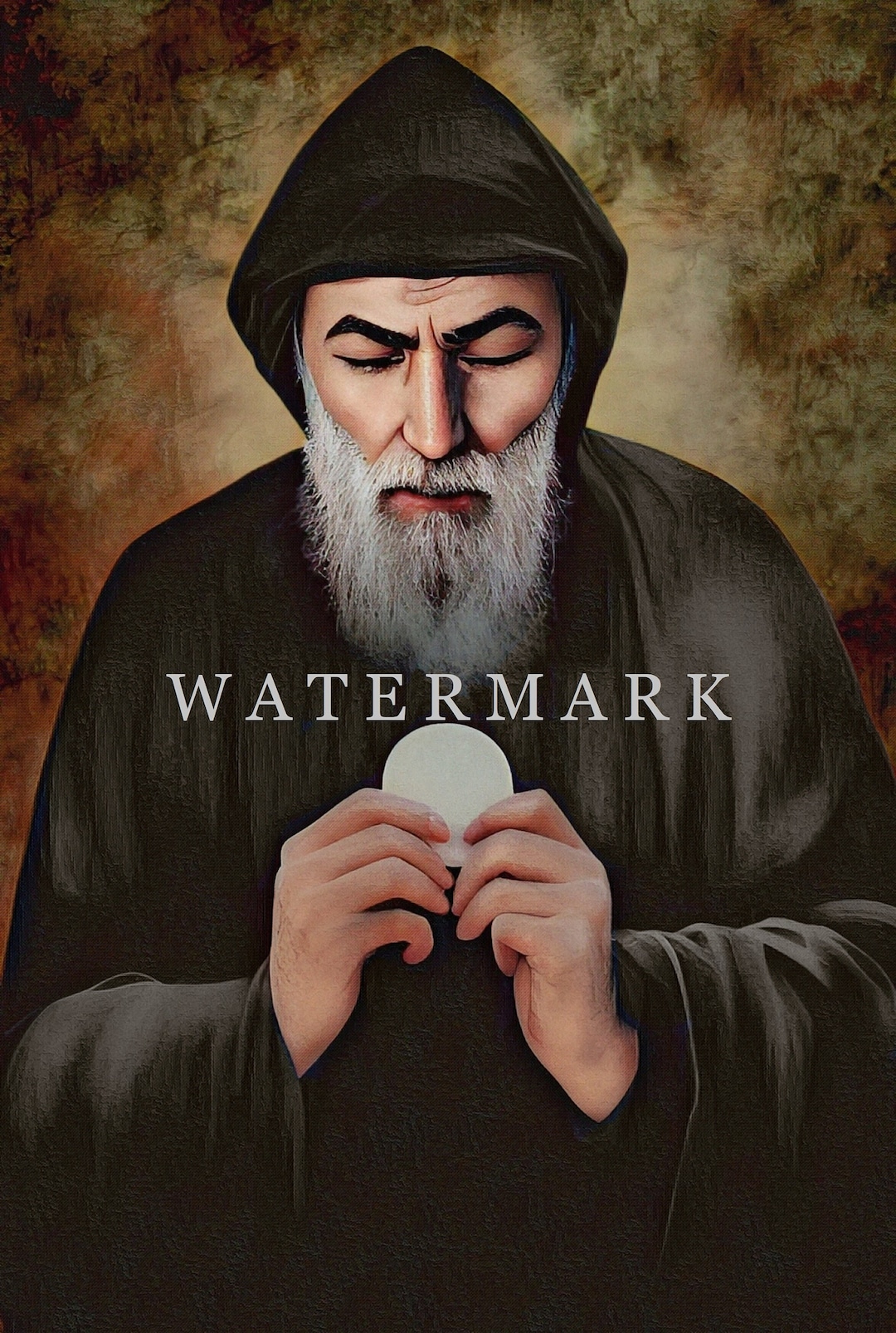 St. Charbel Makhlouf Custom Digital Oil Painting DIGITAL DOWNLOAD - Etsy