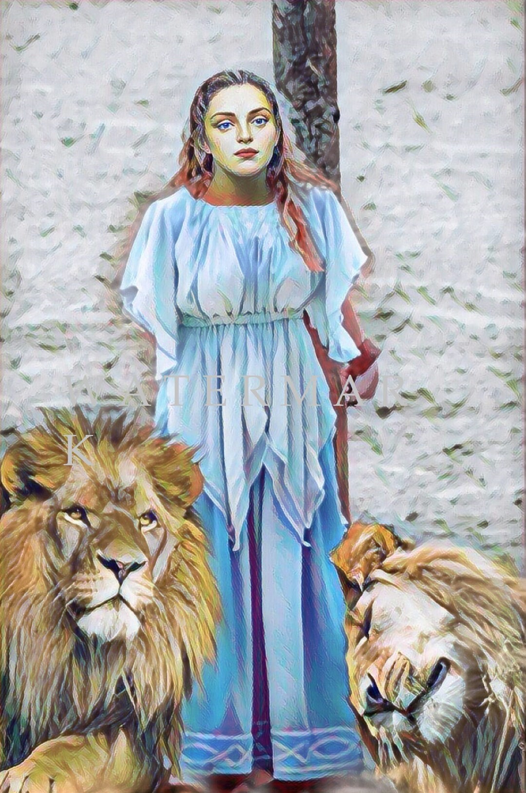 St. Blandina DIGITAL DOWNLOAD Custom Digital Oil Painting Portrait - Etsy