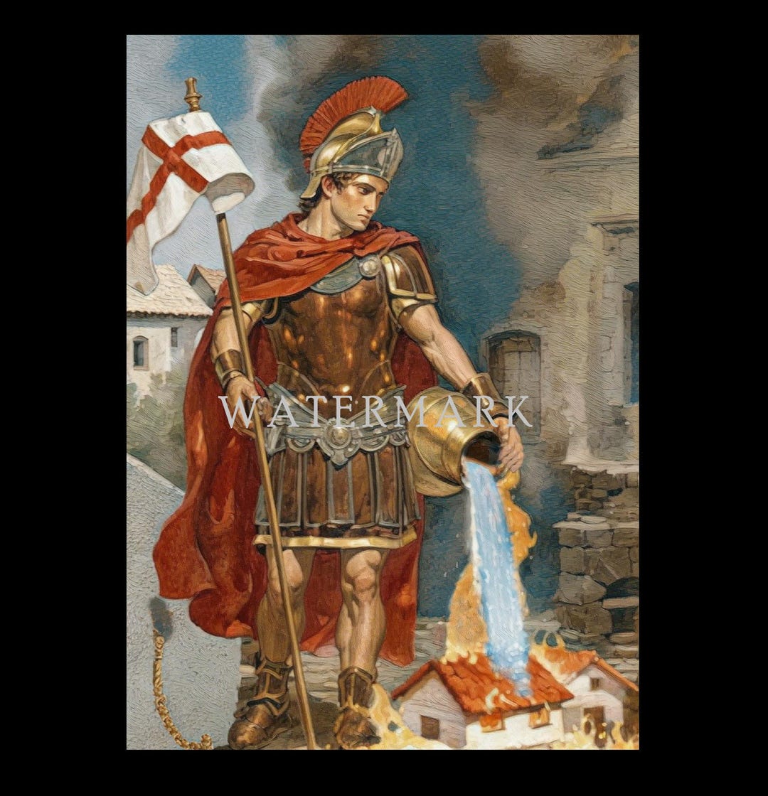St. Florian Custom Digital Oil Painting DIGITAL DOWNLOAD - Etsy