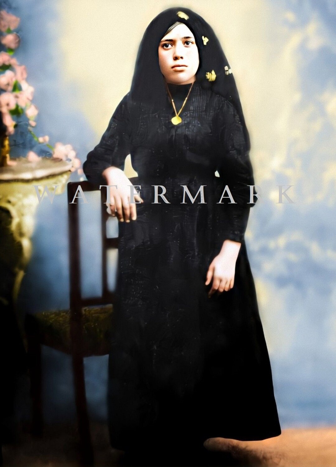 Sister Lucia Santos of Fatima DIGITAL DOWNLOAD Custom Colorized Digital ...