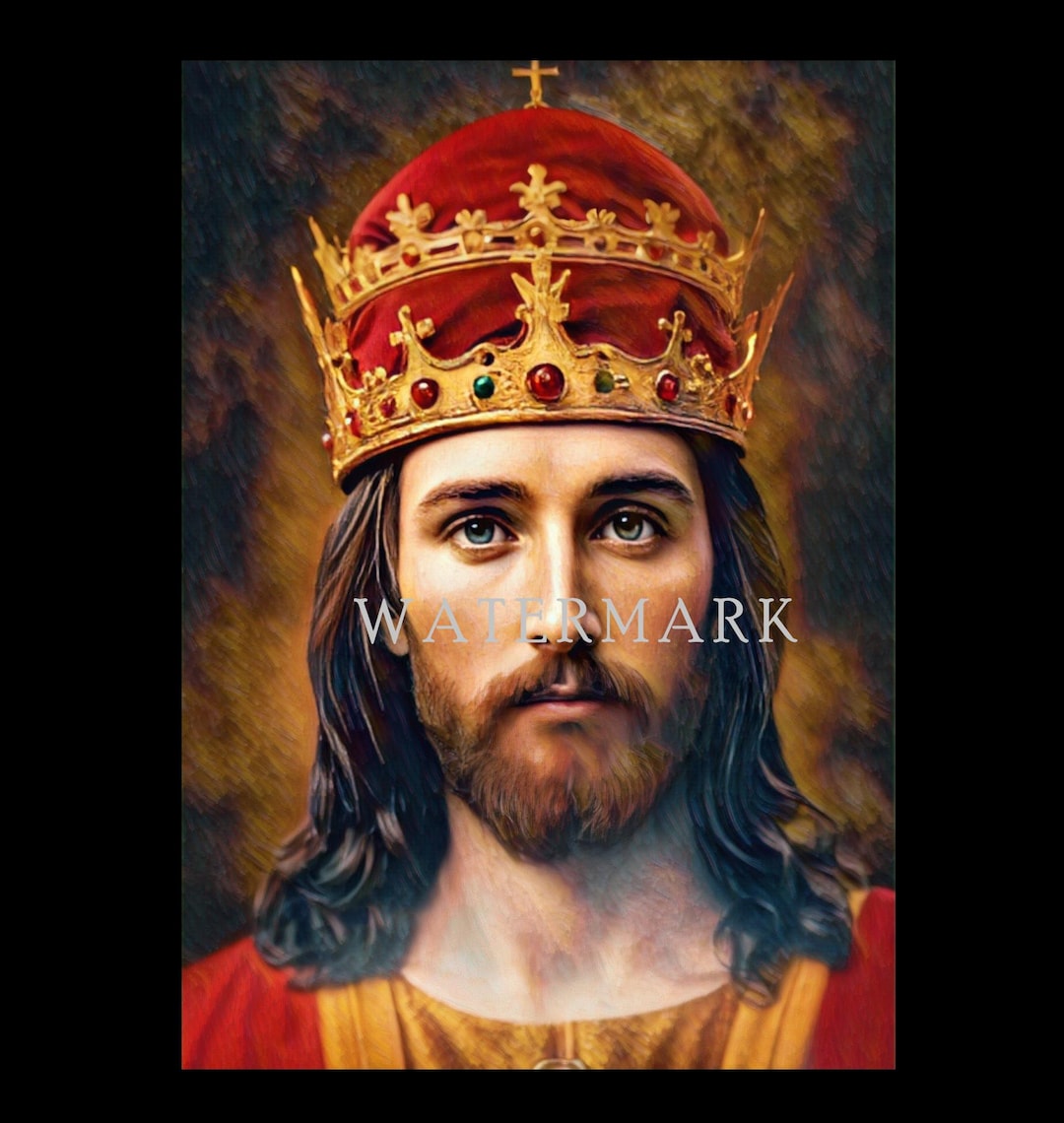 Jesus Christ the King Custom Digital Oil Painting DIGITAL DOWNLOAD - Etsy