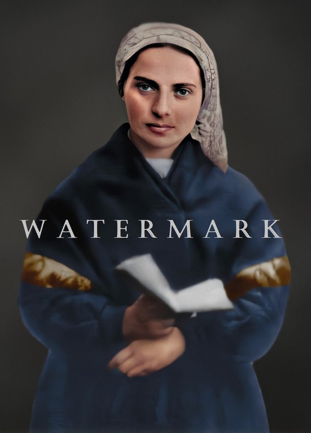 St. Bernadette Soubirous of Lourdes DOWNLOAD DIGITAL Custom Colorized ...