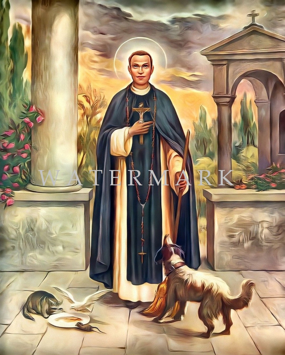 St. Martin De Porres Custom DIGITAL DOWNLOAD Digital Oil Painting - Etsy