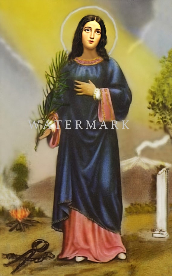 St. Agatha of Sicily Customized and Restored Digital Photo - Etsy