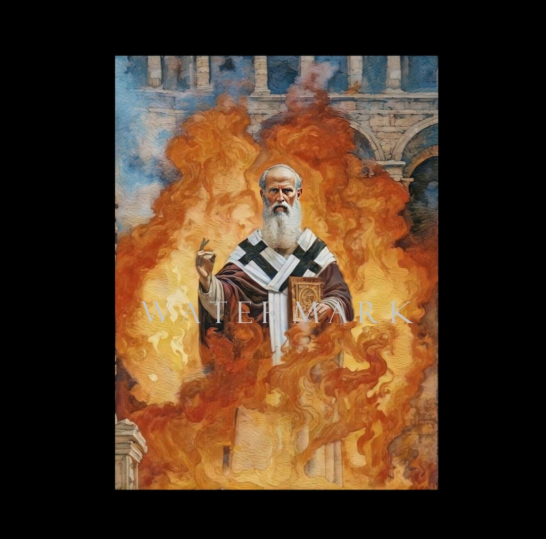 St. Polycarp Custom Digital Oil Painting DIGITAL DOWNLOAD - Etsy