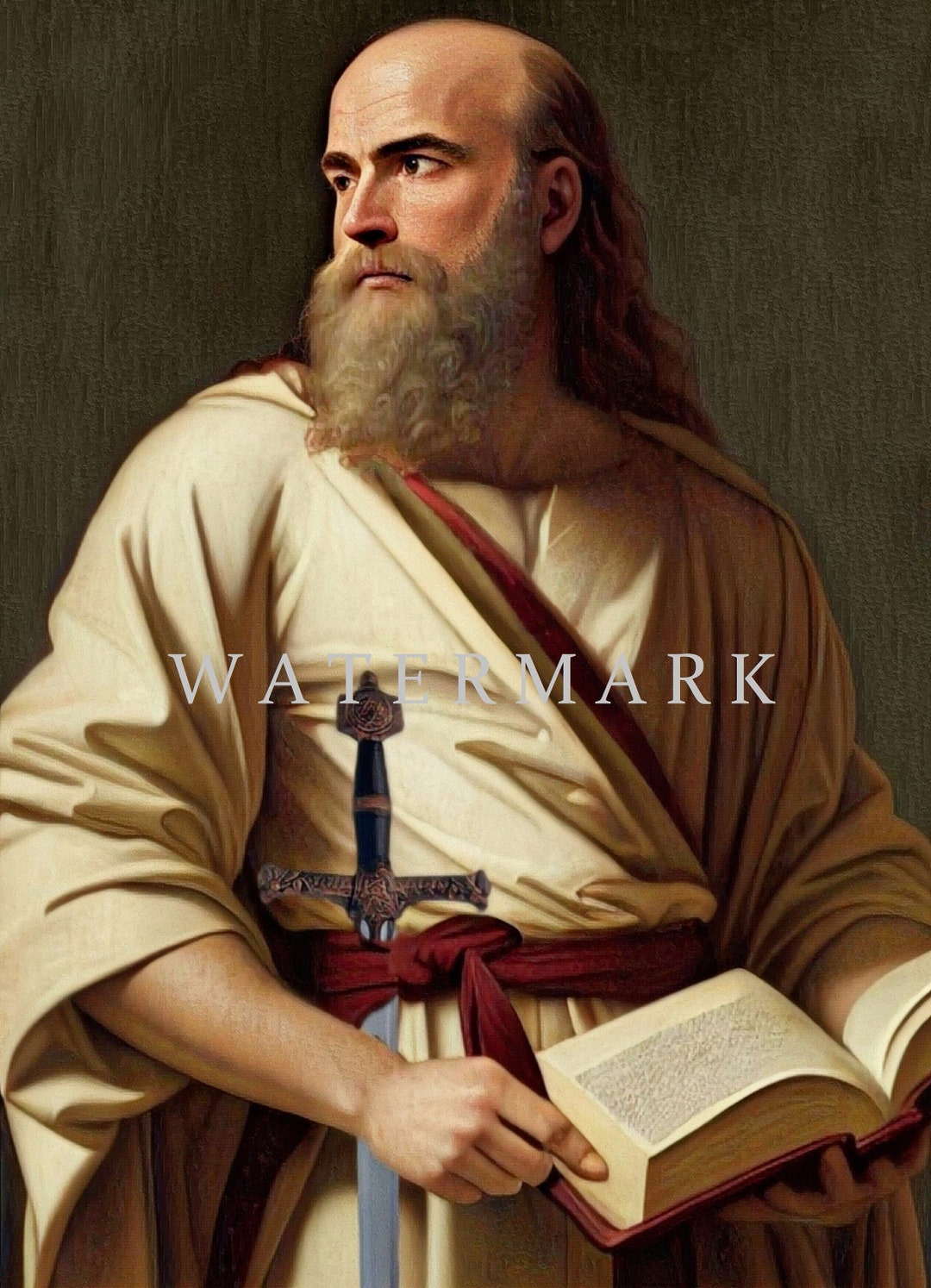 St. Paul the Apostle Custom Digital Oil Painting DIGITAL DOWNLOAD - Etsy