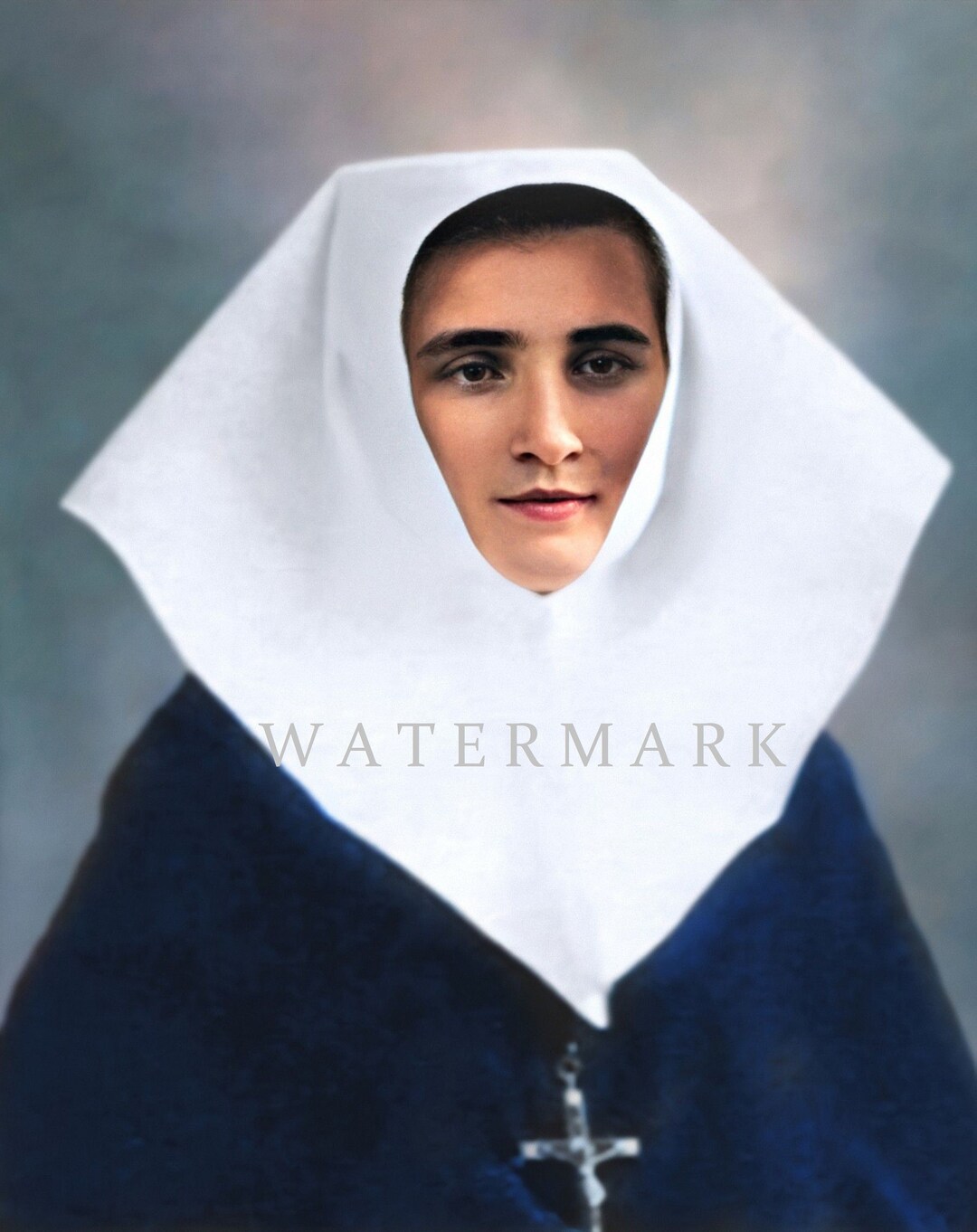 Blessed Katarzyna Celestyna Faron Custom Colorized Photo Painting Catholic DIGITAL DOWNLOAD - Etsy