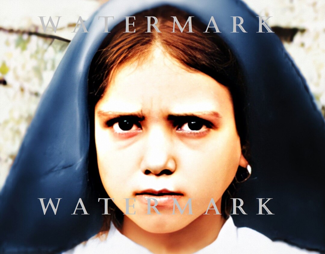 St. Jacinta Marto of Fatima DIGITAL DOWNLOAD Custom Colorized Digital ...